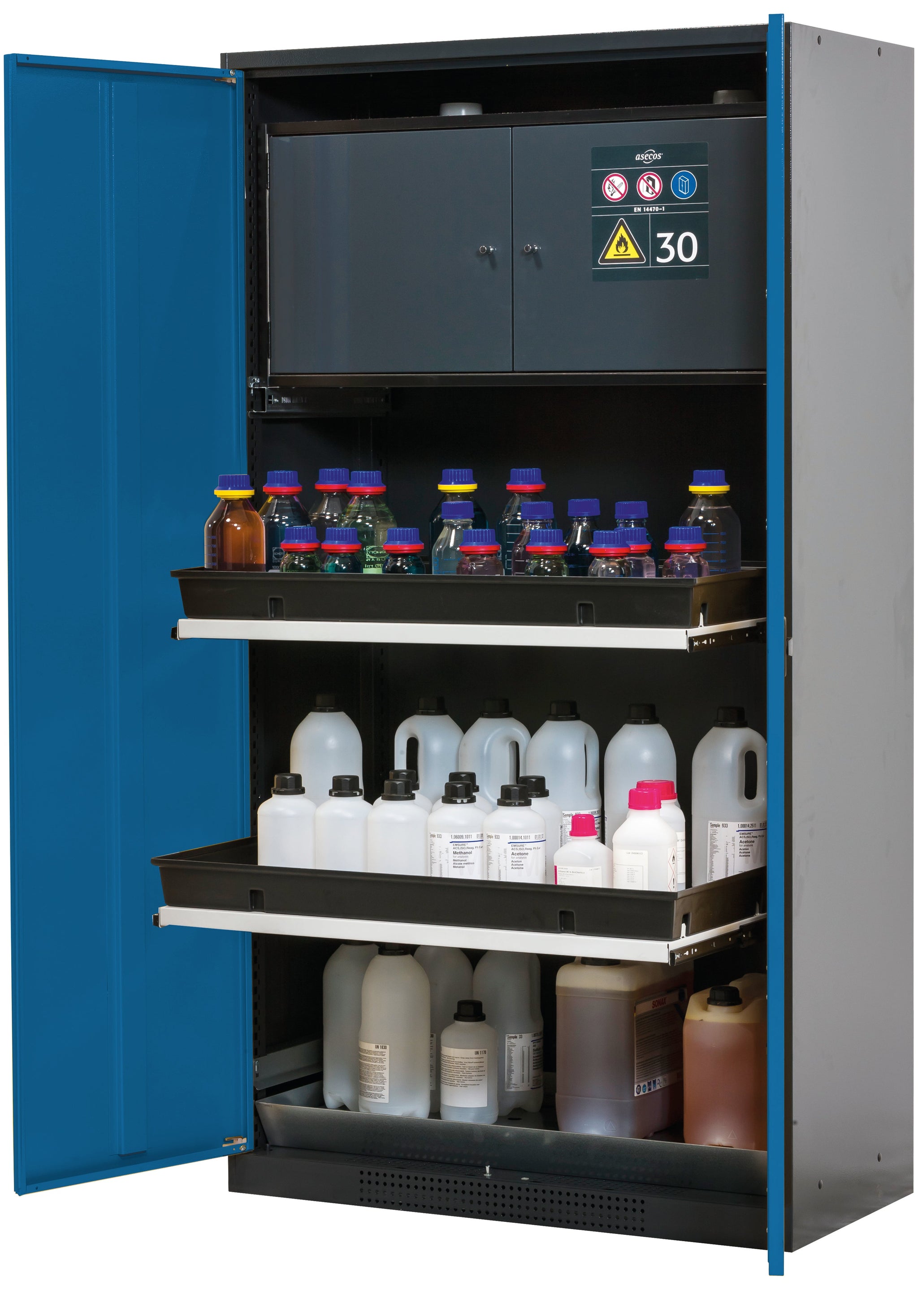 Chemical cabinet with type 30 safety box CS-CLASSIC-F